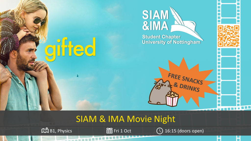 Movie Night – Gifted - University of Nottingham's SIAM & IMA Student Chapter